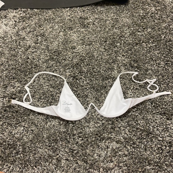 bamba | Swim | Bamba Swim White Vino V Cut Bikini Top M | Poshmark